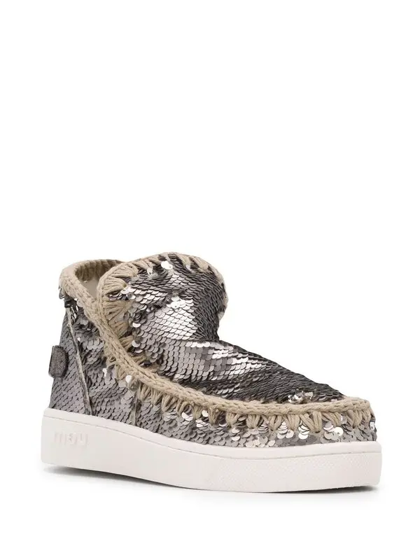 Mou Round Toe Sequin Eskimo Sneakers