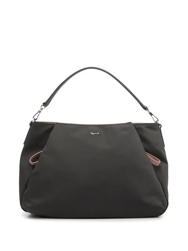 AGNES B. Detachable-strap Shoulder Bag - Grey