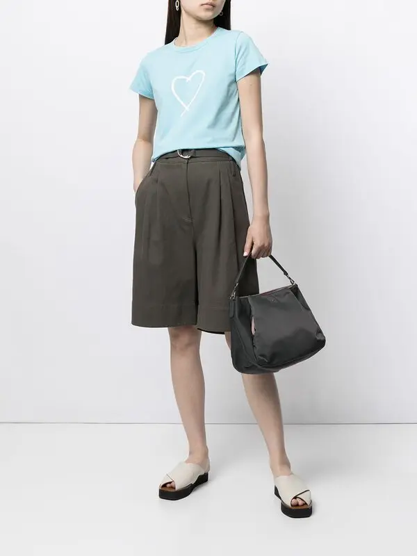 AGNES B. Detachable-strap Shoulder Bag - Grey