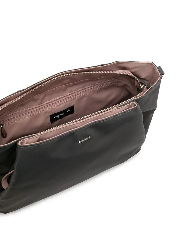 AGNES B. Detachable-strap Shoulder Bag - Grey