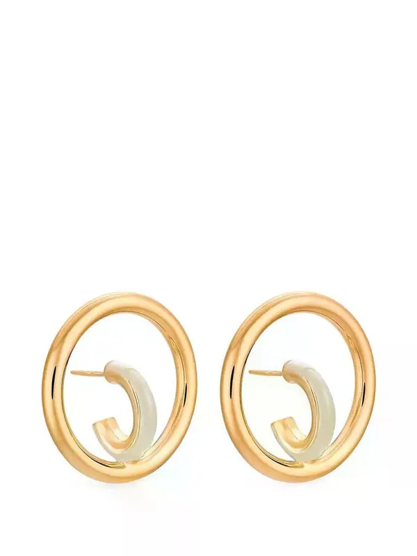 Charlotte Chesnais Saturn Blow Earrings - Gold