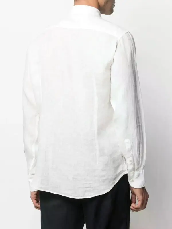 MC2 SAINT BARTH Plain Linen Shirt - White