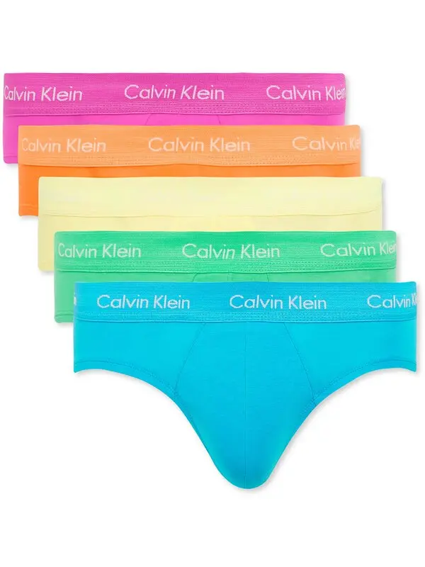 Calvin Klein The Pride Edit Five-pack Stretch-cotton Briefs