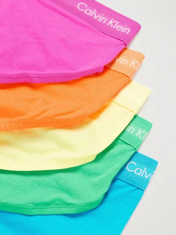Calvin Klein The Pride Edit Five-pack Stretch-cotton Briefs