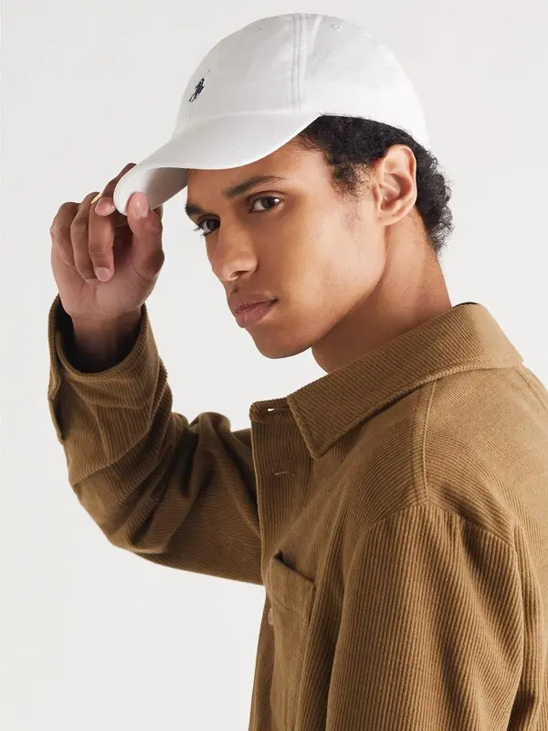 Ralph Lauren Logo-Embroidered Cotton-Twill And Mesh Baseball 