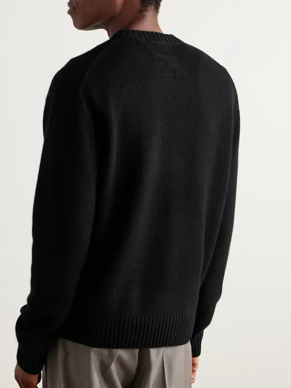 FRAME Cashmere Crewneck Sweater - Black