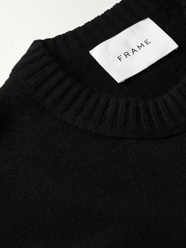 FRAME Cashmere Crewneck Sweater - Black