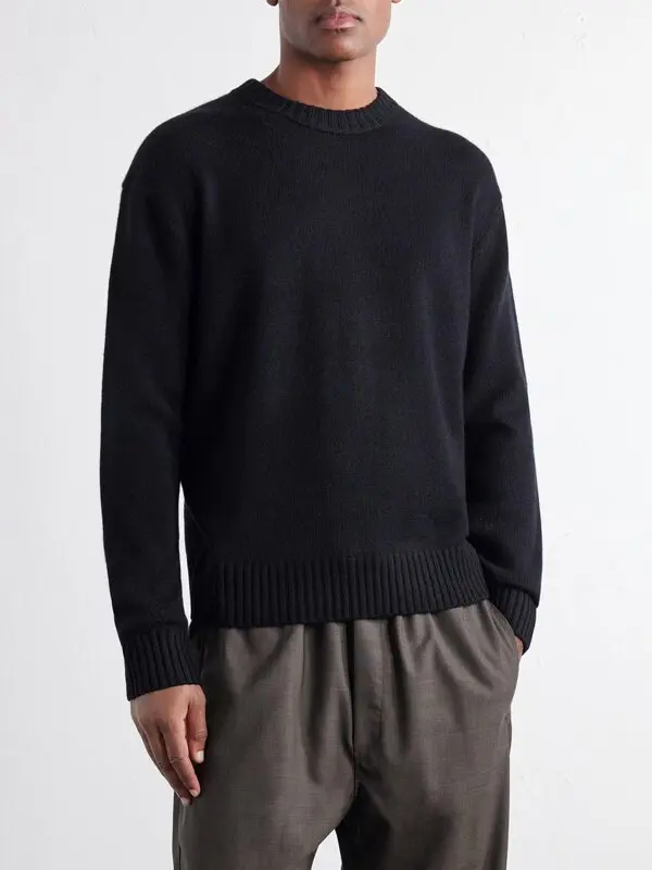 FRAME Cashmere Crewneck Sweater - Black