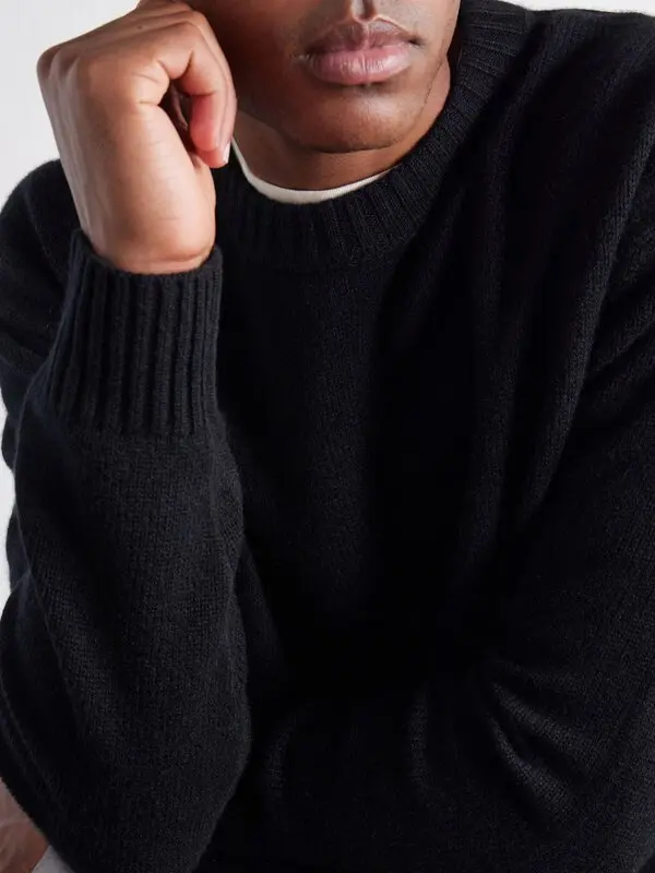 FRAME Cashmere Crewneck Sweater - Black