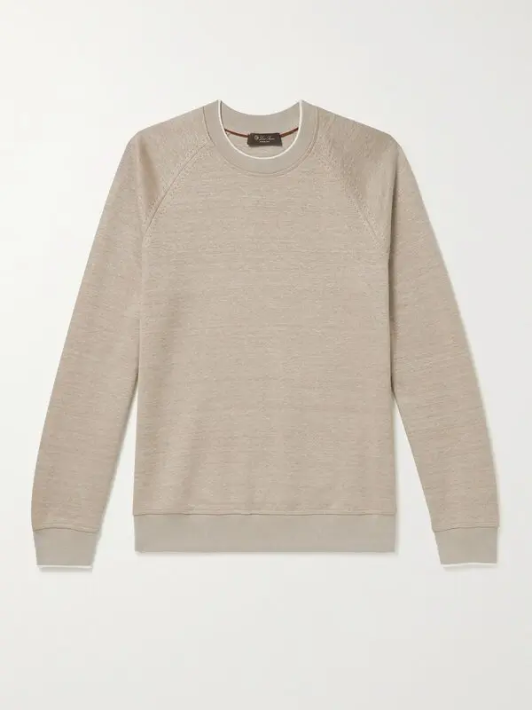 Loro Piana Drysdale Linen-blend Jersey Sweatshirt