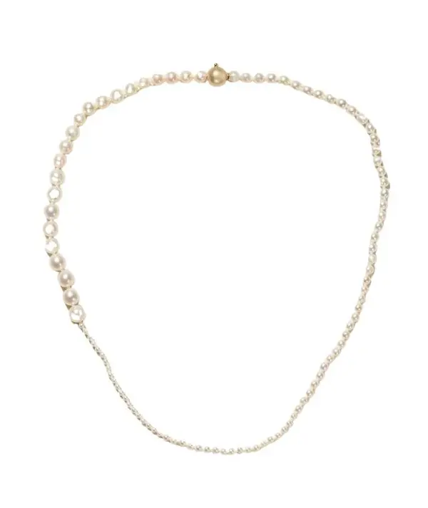 Sophie Bille Brahe Petite Peggy Pearl Necklace - Gold