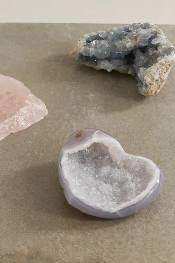 JIA JIA HOME Large Druzy Agate Heart