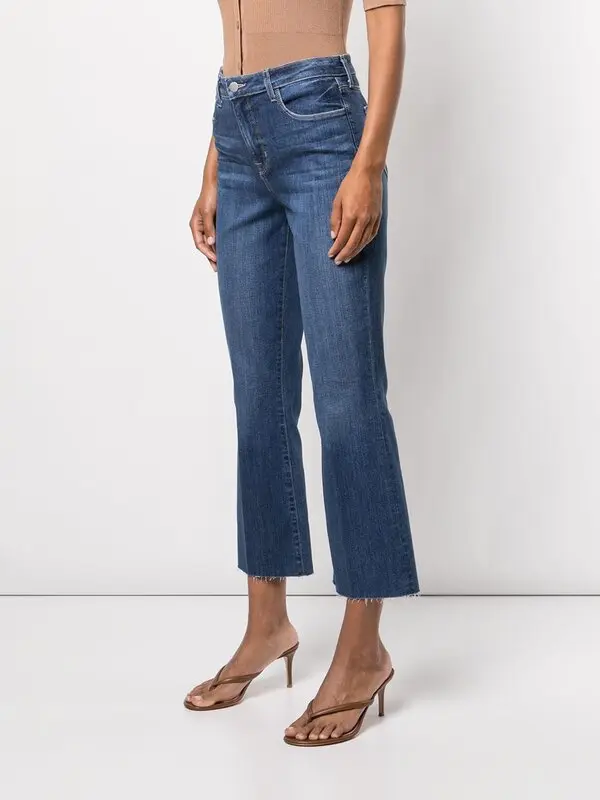 L'Agence Kendra Cropped Flare Jeans