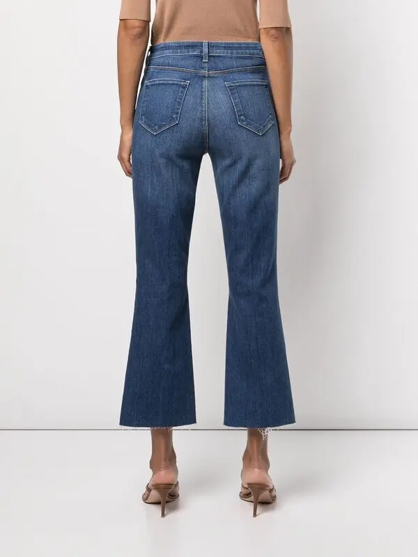 L'Agence Kendra Cropped Flare Jeans