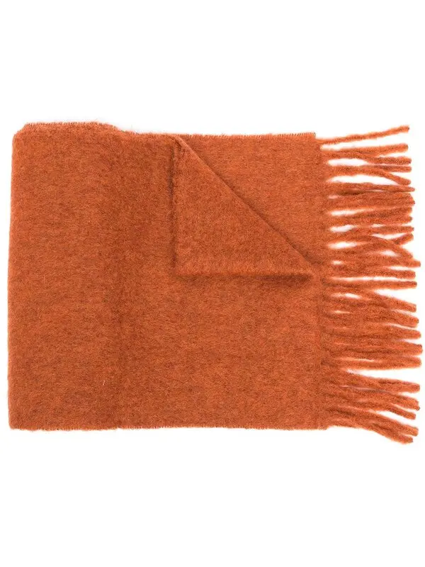 Marni Logo-patch Fringed Scarf