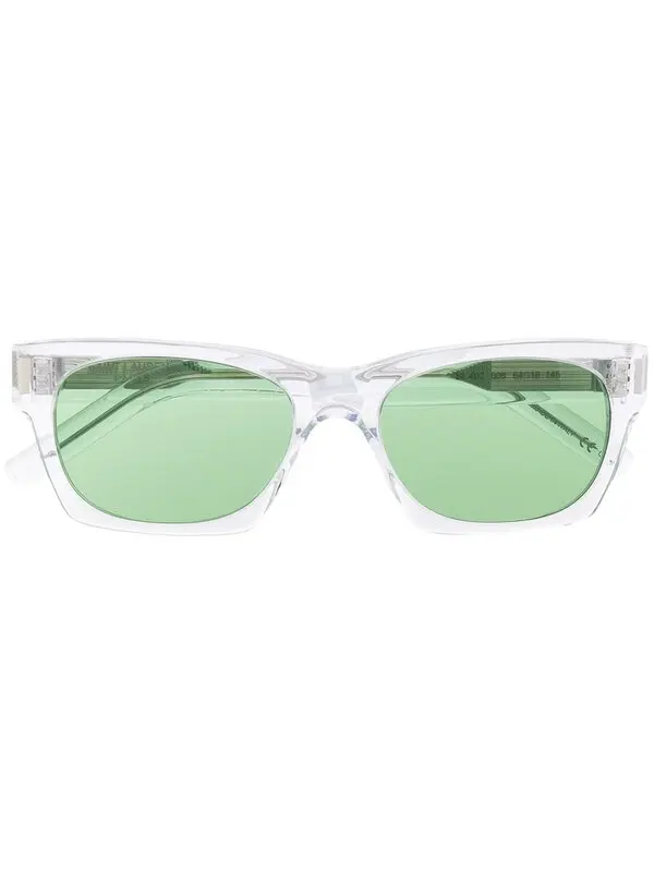 Saint Laurent Sl402 Square-frame Sunglasses - Neutrals