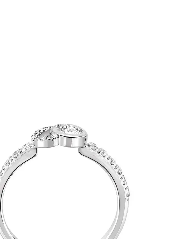 COURBET 18kt Recycled White Gold Laboratory-grown Diamond Ring - Silver
