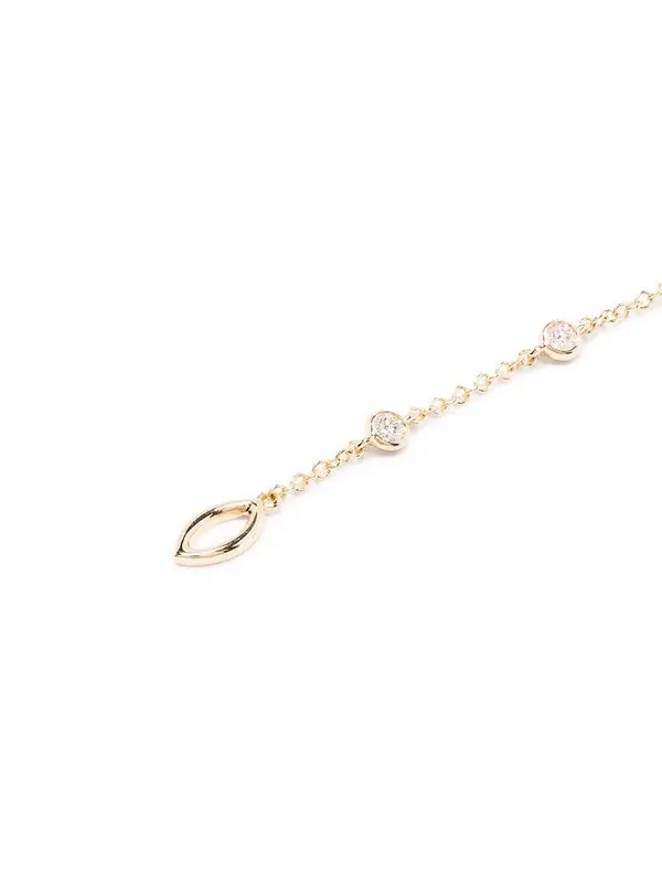 COURBET 18kt Recycled Yellow Laboratory-grown Diamond Mono Hanging Earring - Gold