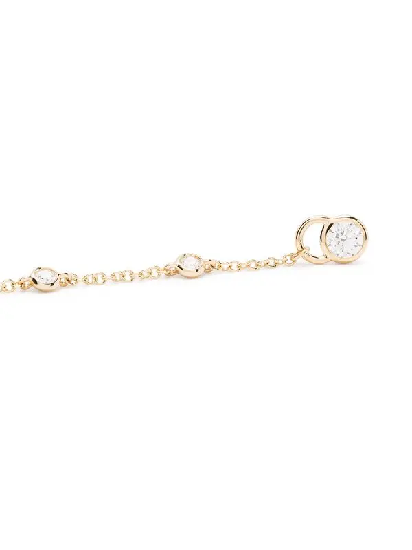 COURBET 18kt Recycled Yellow Laboratory-grown Diamond Mono Hanging Earring - Gold
