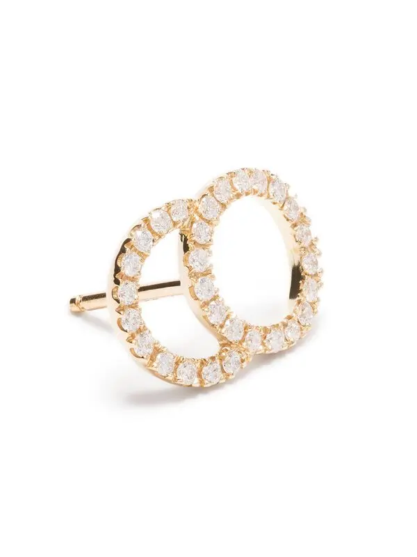 COURBET 18kt Recycled Yellow Celeste Diamond Stud Earrings - Gold