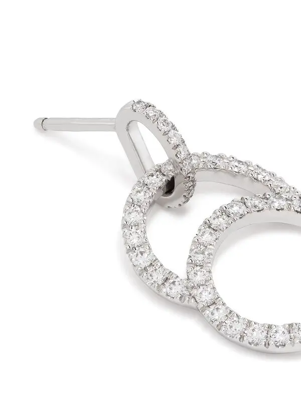 COURBET 18kt Recycled White Gold Celeste Diamond Earrings - Silver