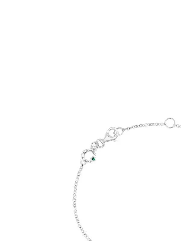 COURBET 18kt Recycled White Gold Laboratory-grown Diamond Chain Bracelet - Silver