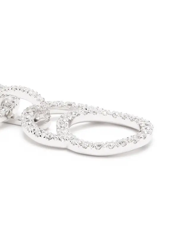 COURBET 18kt Recycled White Gold Celeste Diamond Earrings - Silver