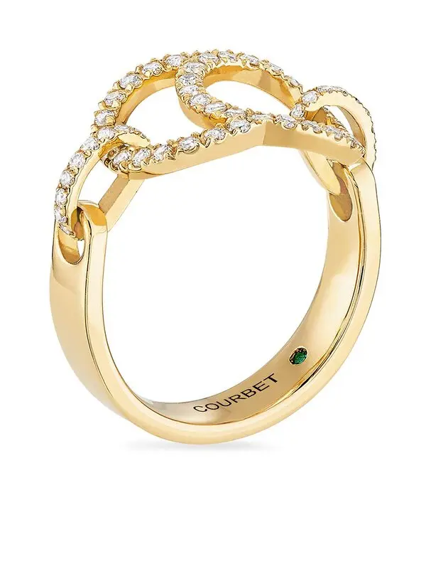 COURBET 18kt Recycled Yellow Celeste Laboratory-grown Diamond Ring - Gold