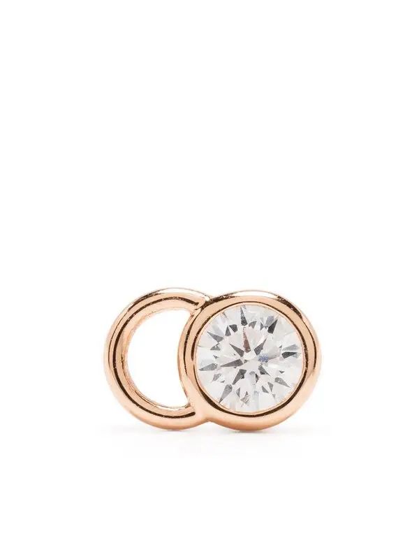 COURBET 18kt Recycled Rose Gold Laboratory-grown Diamond Stud Earring - Pink