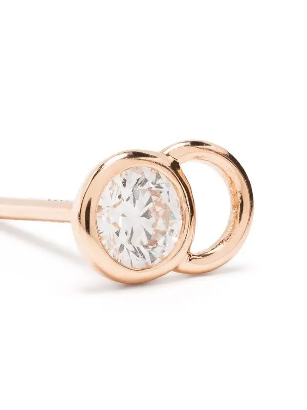 COURBET 18kt Recycled Rose Gold Laboratory-grown Diamond Stud Earring - Pink