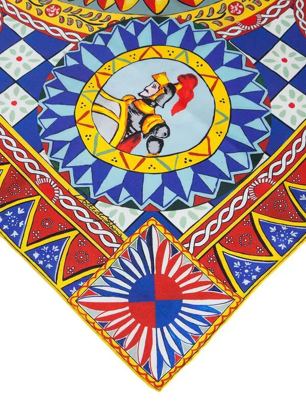 Dolce & Gabbana Carretto-print Twill Scarf