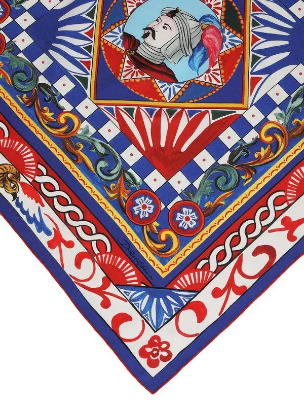 Dolce & Gabbana Carretto-print Twill Scarf