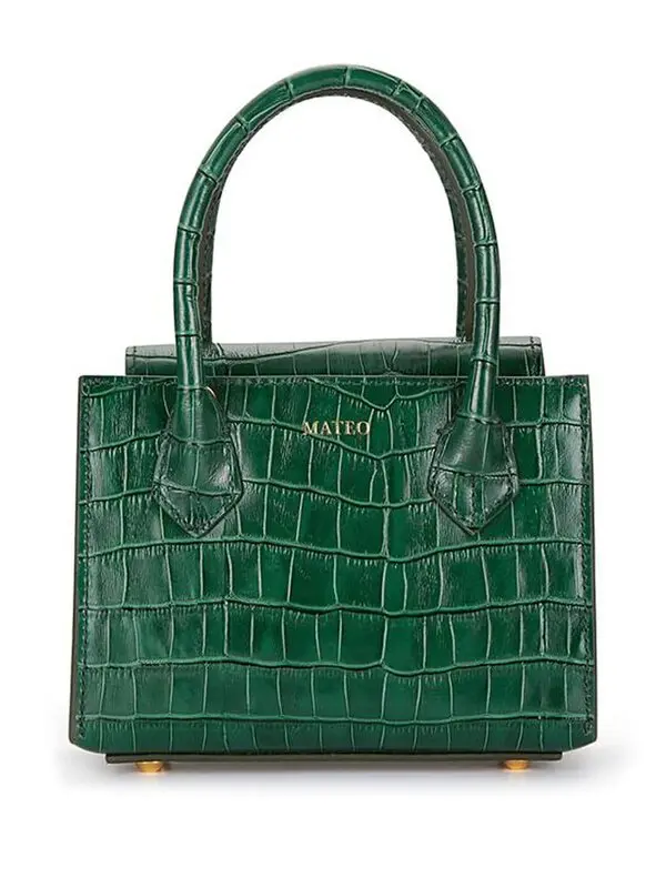 Mateo Diana Croc-effect Leather Tote