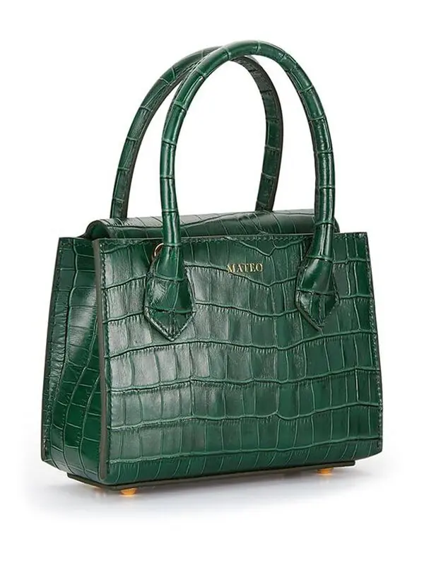 Mateo Diana Croc-effect Leather Tote
