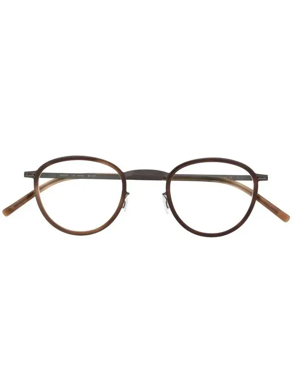 Mykita Tortoiseshell-effect Round-frame Glasses
