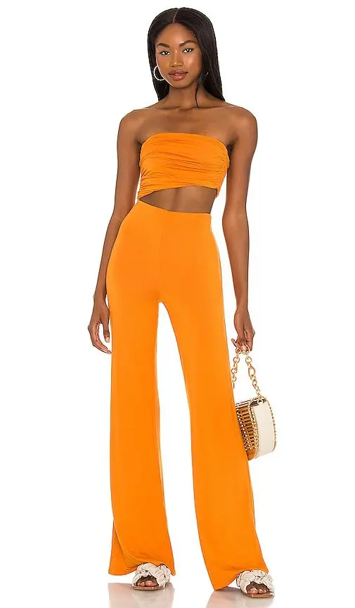 House Of Harlow 1960 X Sosa Jumpsuit - Rich Orange