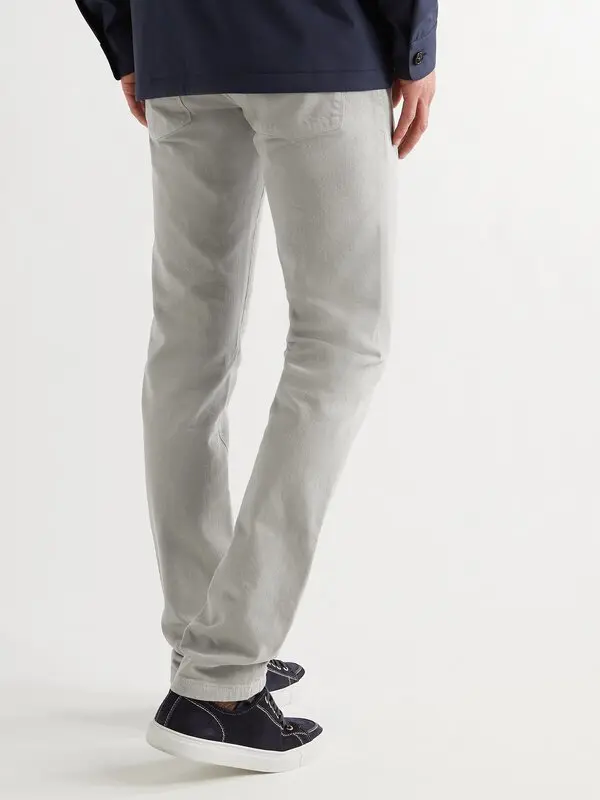 Loro Piana Slim-fit Stretch-denim Jeans - Gray