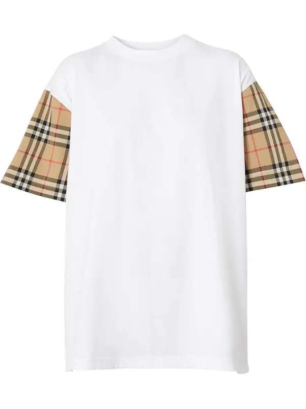 Burberry Vintage Check-sleeve T-shirt - White