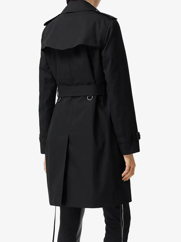 Burberry The Mid-length Kensington Heritage Trench - Black