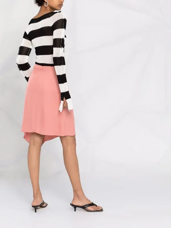 Theory Asymmetric Hem Midi Skirt