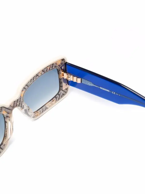Missoni Tortoiseshell Rectangular Sunglasses