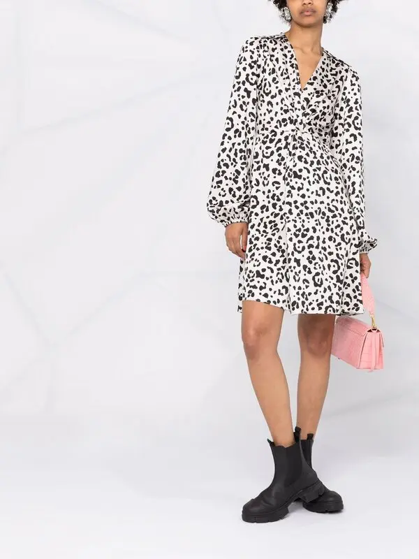 pinko leopard dress Pinko Leopard printed dress - Green