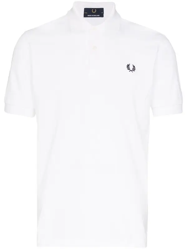 Fred Perry Logo-embroidered Polo Shirt - White