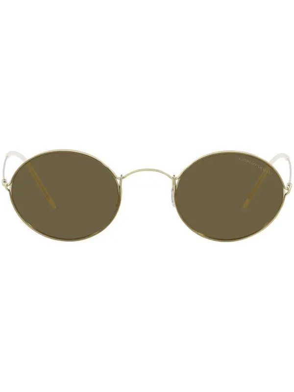 Giorgio Armani Round-frame Sunglasses - Gold