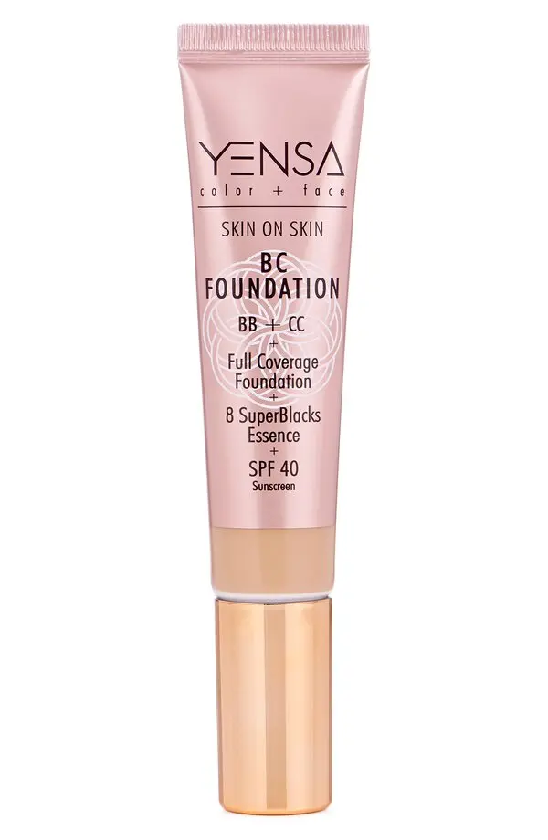 YENSA Skin On Skin Bc Foundation Bb + Cc Full Coverage Foundation Spf 40