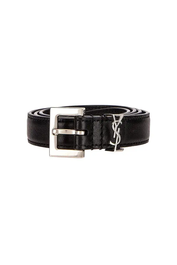 Saint Laurent Monogramme Belt - Noir