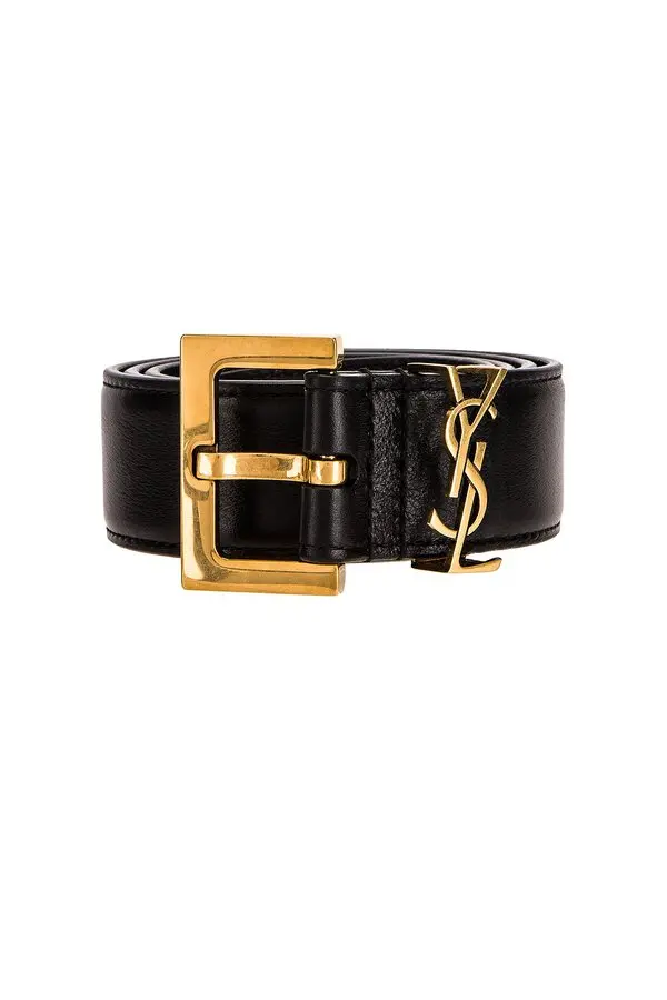 Saint Laurent Monogramme Belt - Nero
