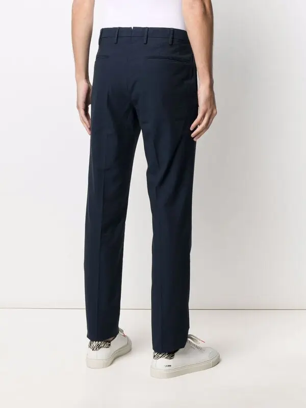 Incotex Tailored Cotton Trousers - Blue