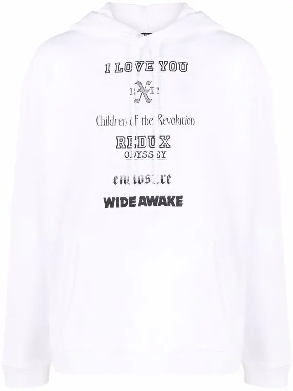 Raf Simons I Love You Cotton Hoodie