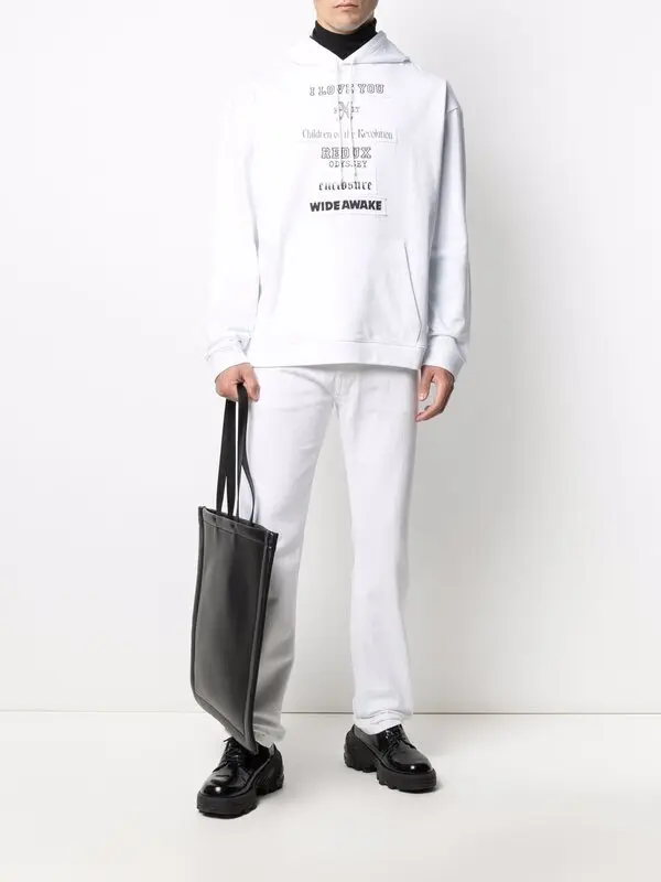 Raf Simons I Love You Cotton Hoodie